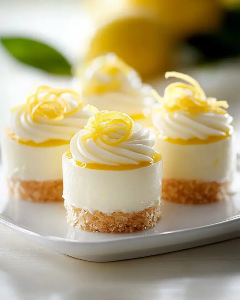 Mini Lemon Cheesecakes