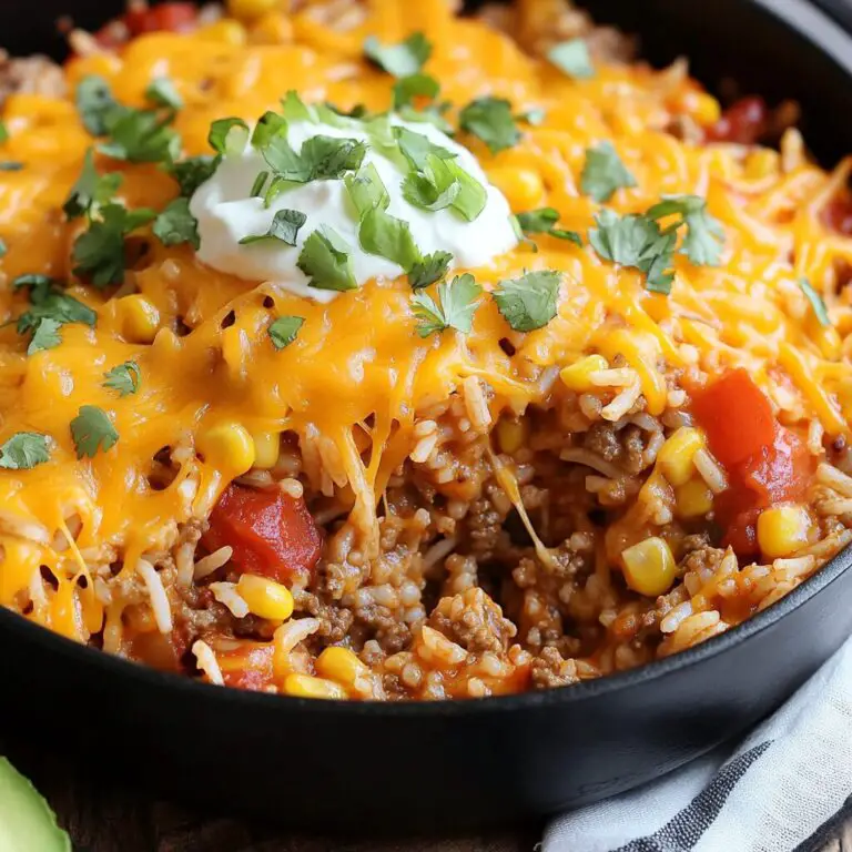 Cheesy Taco Rice Bake