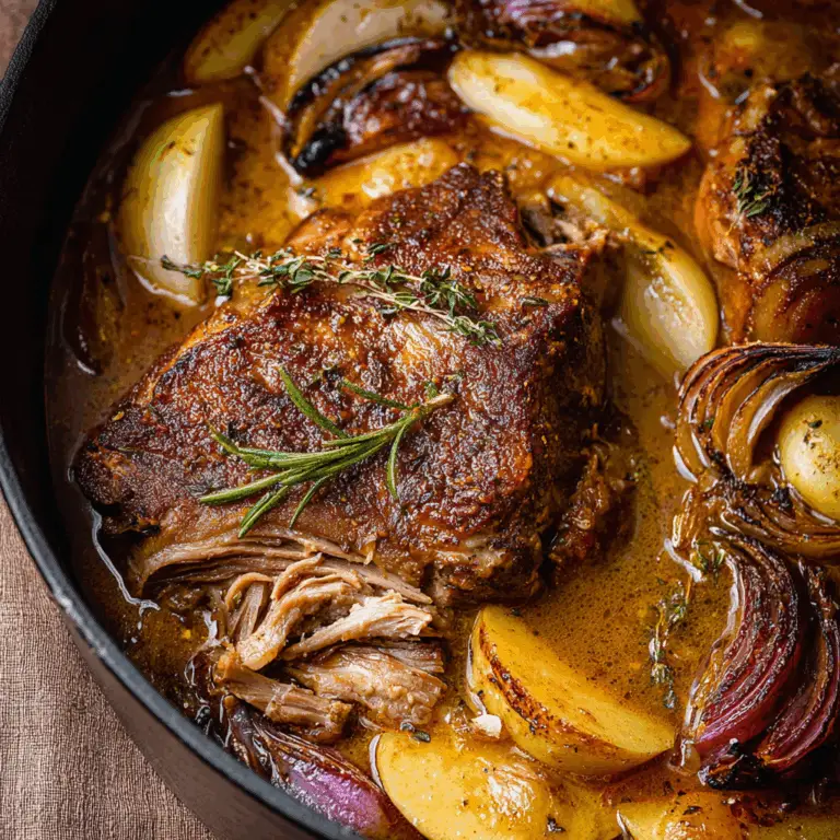 Apple Cider Braised Pork Shoulder