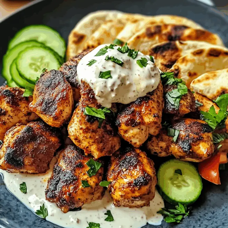 Classic Chicken Shawarma with Creamy Garlic Sauce