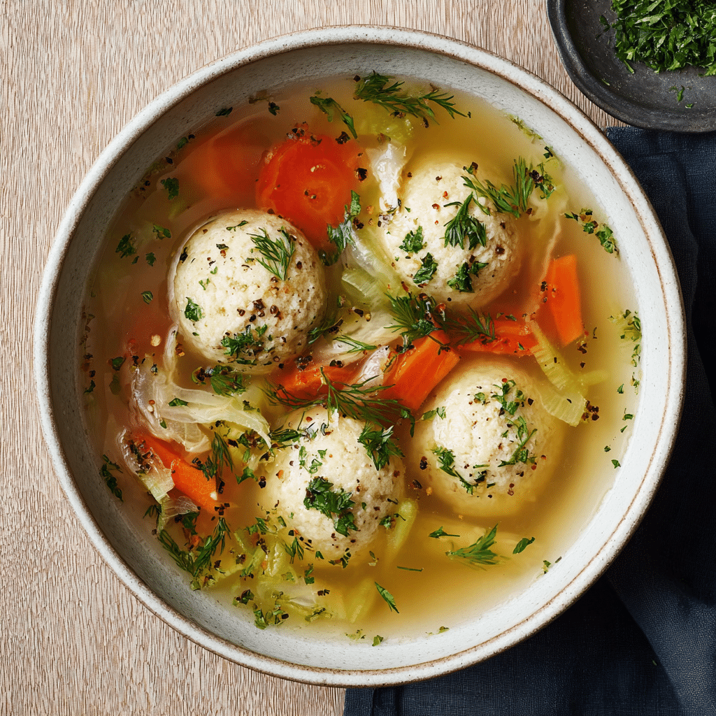 Classic Matzo‑Ball Soup