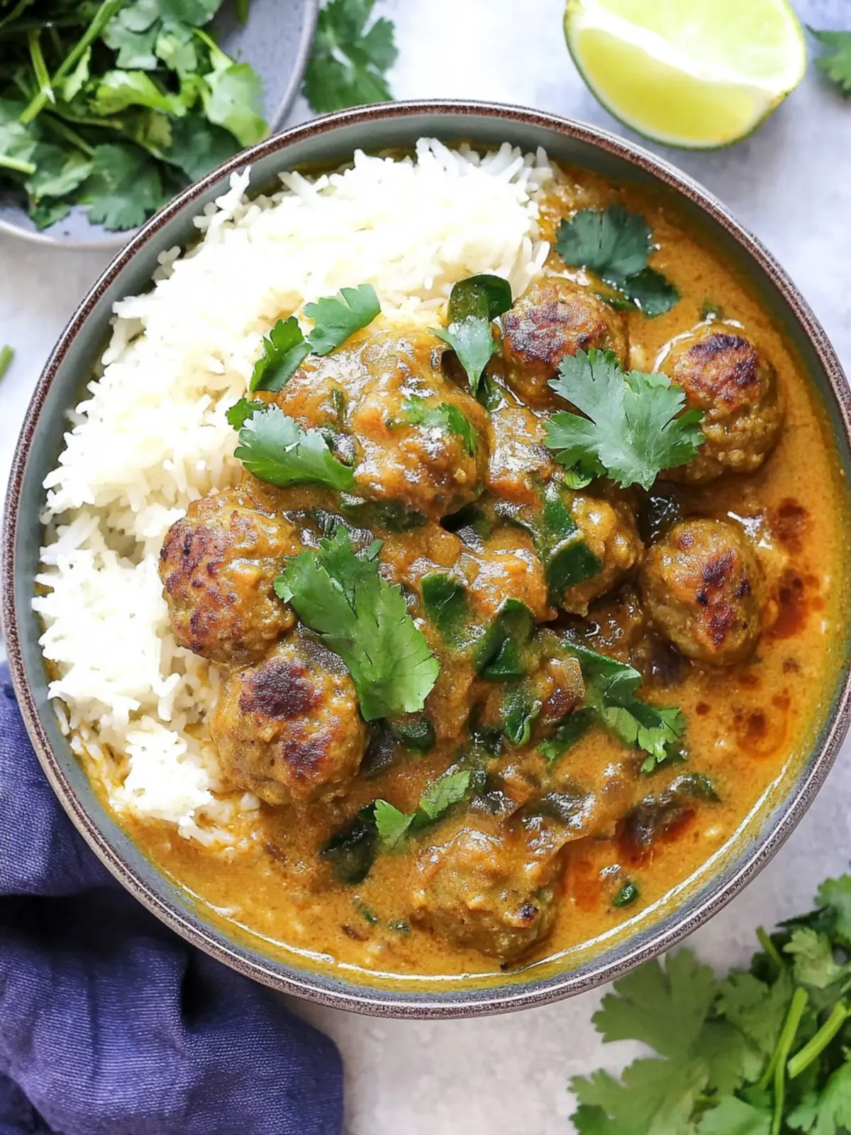 Irresistible Creamy Coconut Meatball Korma Curry Recipe