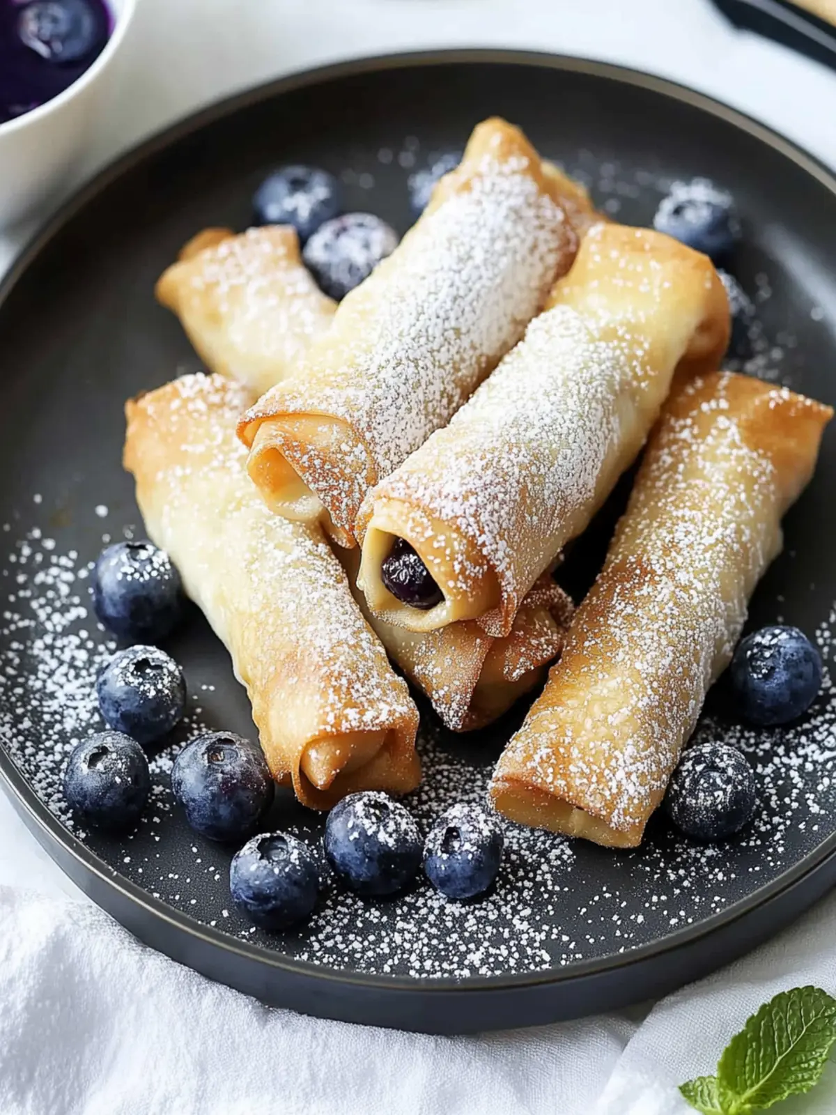 Irresistible Blueberry Cheesecake Egg Rolls: A Delicious Treat