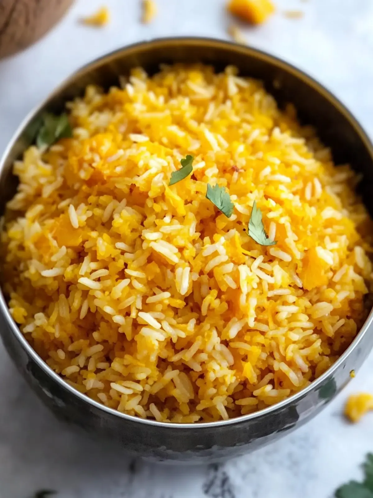 Savory Pumpkin Rice with Coconut Milk for Cozy Nights