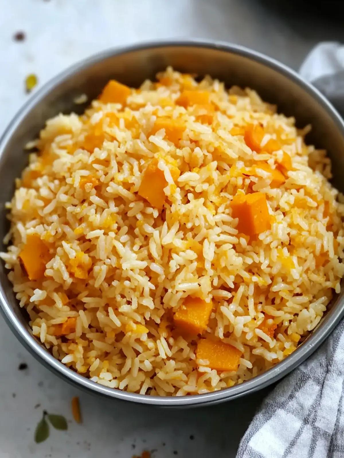 Savory Pumpkin Rice with Coconut Milk for Cozy Nights